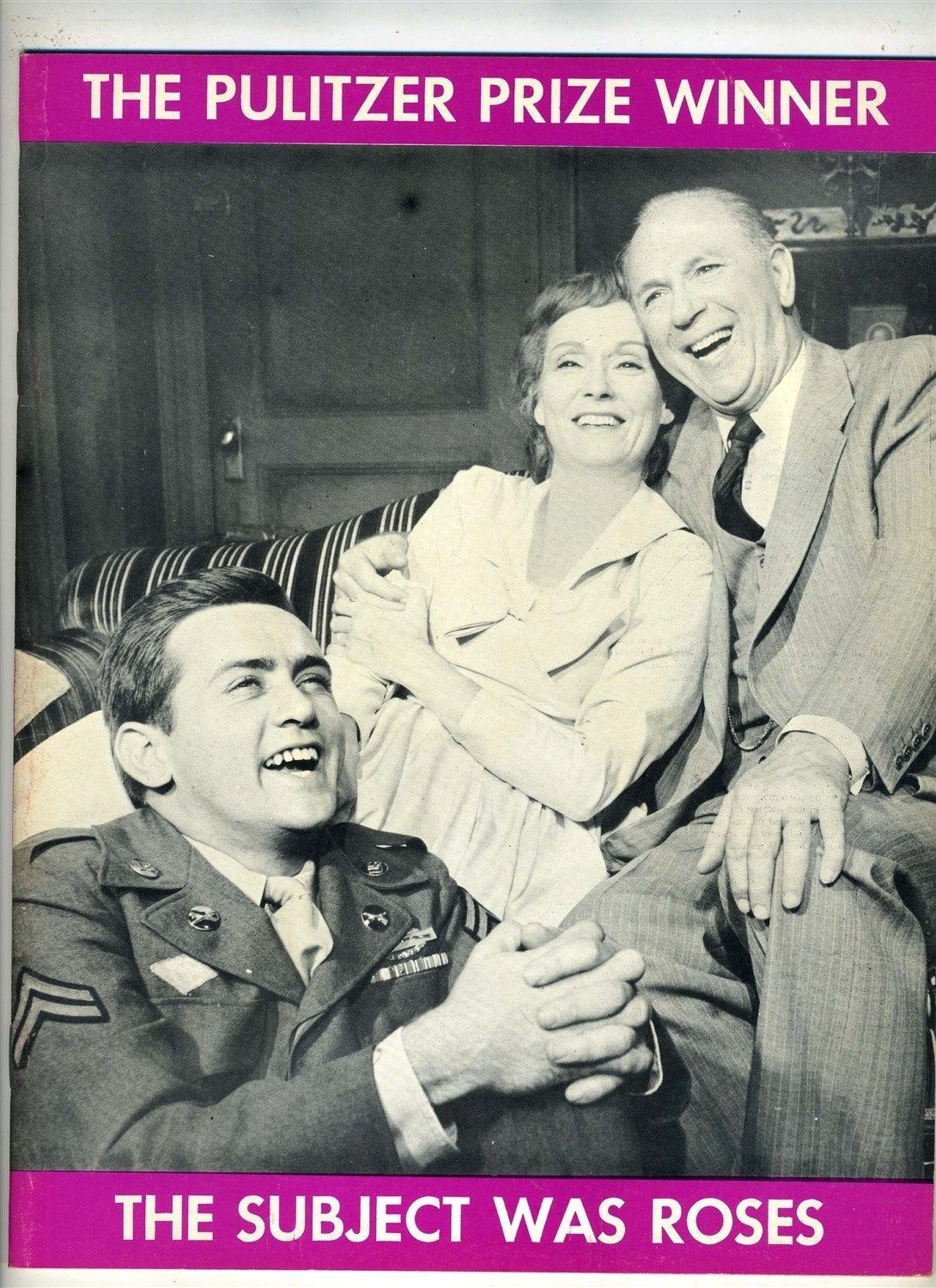 Souvenir Program The Subject Was Roses 1964 Jack Albertson Martin Sheen ...