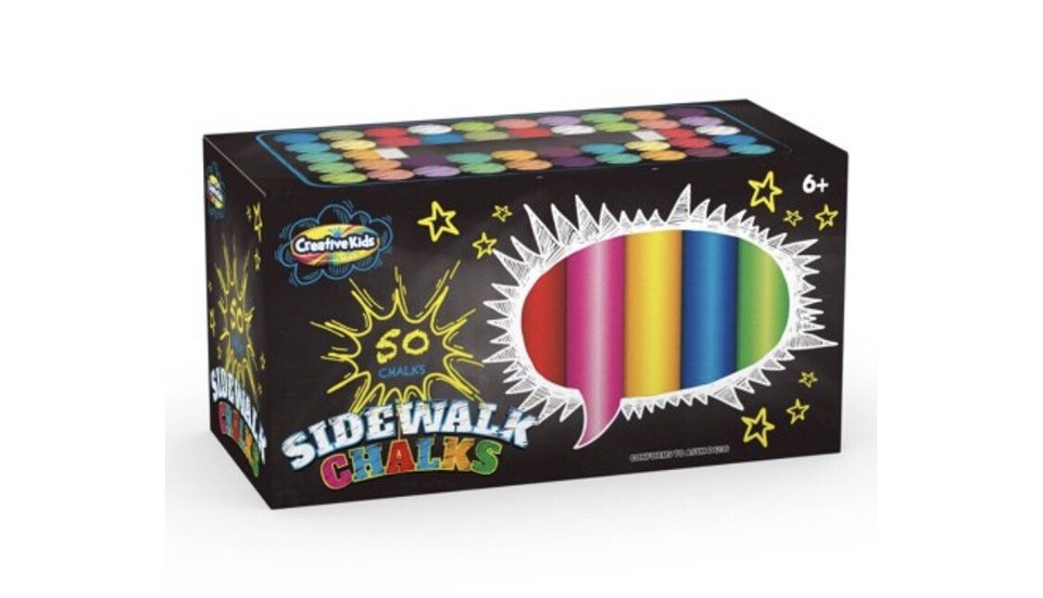 Sidewalk Chalks by Creative Kids 50 Chalks Free & Fast Shipping ...