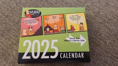 Dilbert 2025 Daily Page-a-Day Desk Calendar Double Size Over 700 Comics ...