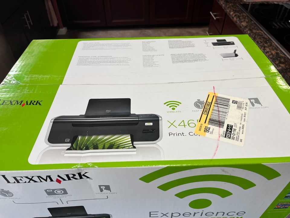 BRAND NEW FACTORY SEALED Lexmark X4650 Printer Wifi Print, Copy, Scan W ...