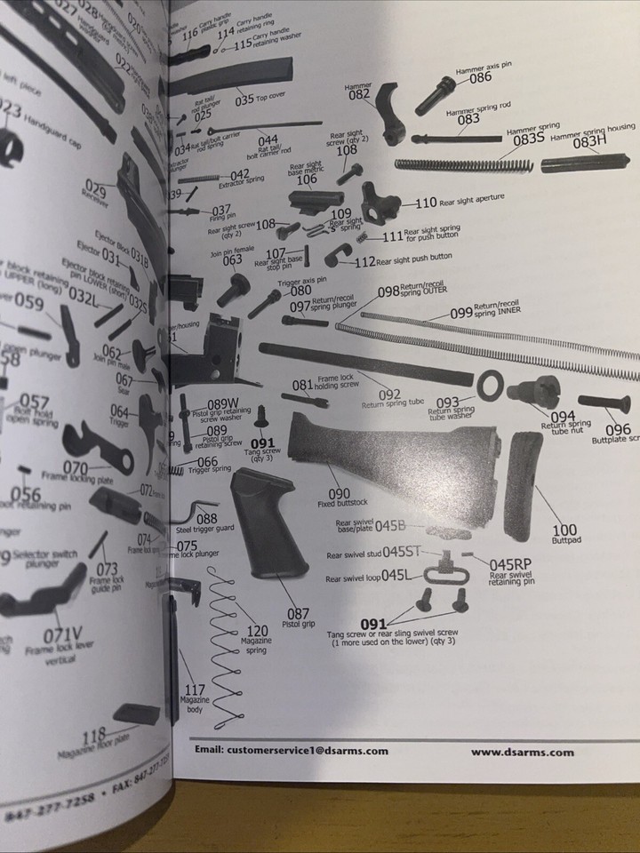 DSA Arms Brochure SA58 OSW DMR Rifle Pistol Carbine DSA RPD M203 ZM-4 ...