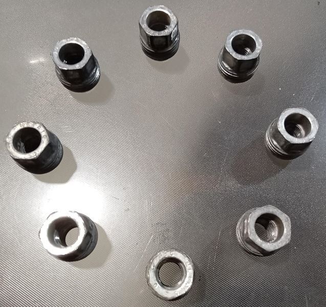 2011-2024 Silverado Sierra 2500 3500 SRW Dual Thread Lug Nuts Set of 8 ...