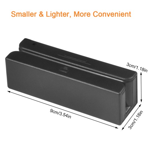 MSR580 USB Magnetic Strip Card Reader 3 Tracks Mini Mag HiCo Swiper ...