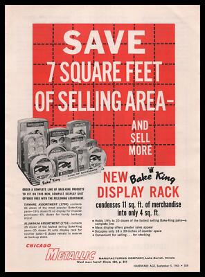 1963 Chicago Metallic Bake King Aluminum Tinware Assortment Vintage ...