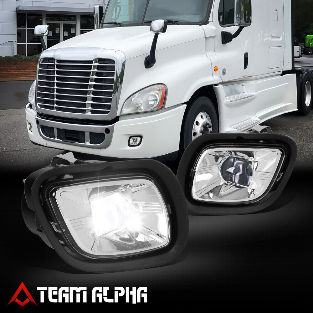 Fits 2008-2017 Freightliner Cascadia Full LED Projector Fog Light Lamps ...