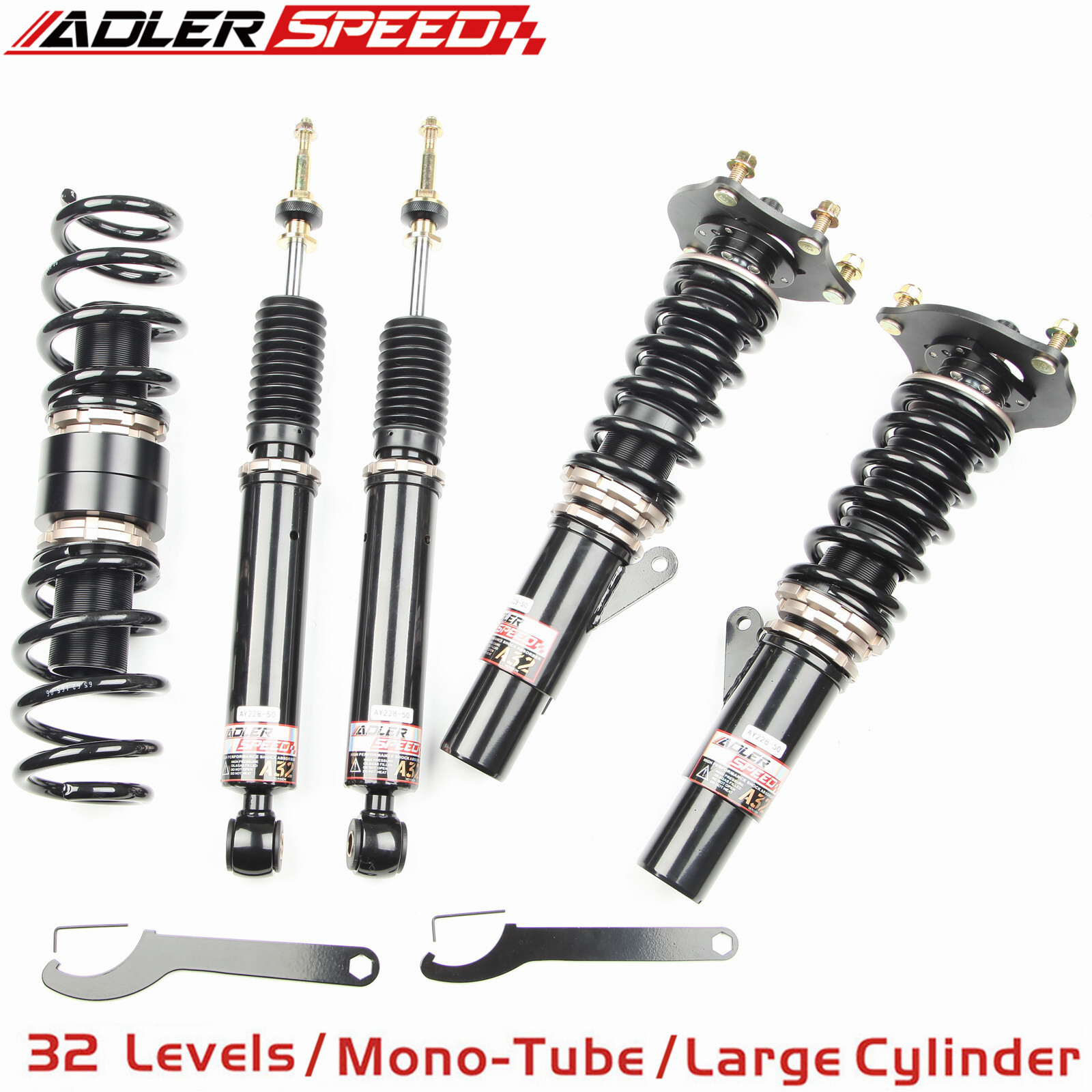 ADLERSPEED COILOVERS SUSPENSION FOR 16-21 CIVIC COUPE/SEDAN NONE-SI 32 ...