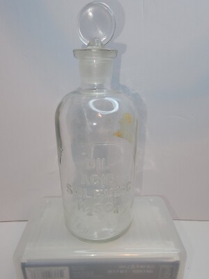 DIL ACID SULFURIC H2SO4 APOTHECARY BOTTLE (2)(307) | eBay