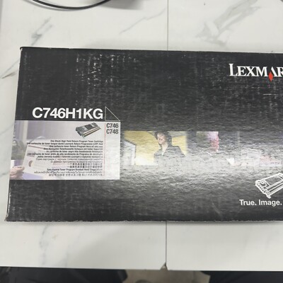 C746H1KG Original OEM Lexmark C746 Toner Cartridge, Black High Yield ...