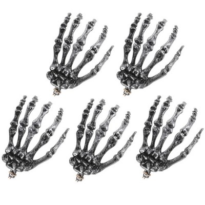 6pcs Halloween Skeleton Hands Decor Fake Hand Bones Haunted House Party ...