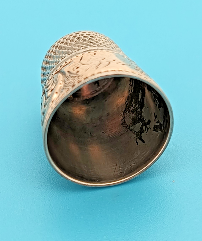 ORNATE .925 STERLING SILVER THIMBLE SEWING COLLECTABLE#28 | eBay