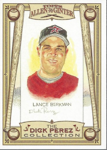 2006 Topps Allen and Ginter's Dick Perez Sketches #12 Lance Berkman ...