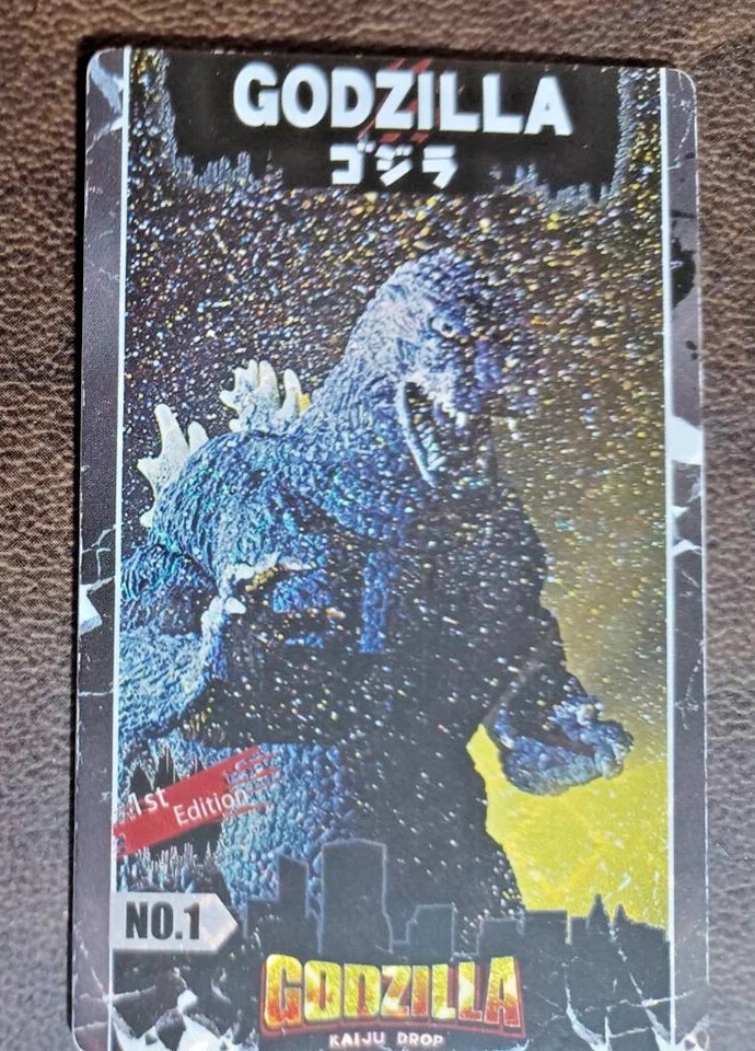 Limited Edition round 1 GODZILLA KAIJU DROP CARD COMPLETE SET #1-#10 ...