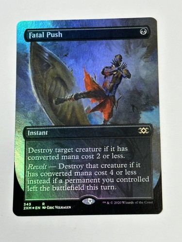 MTG Borderless Fatal Push Near Mint Normal Double Masters | eBay
