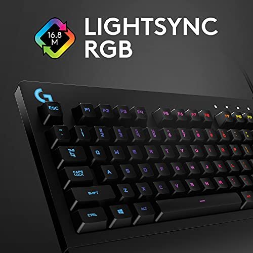 213 Prodigy Gaming Keyboard, LIGHTSYNC RGB Backlit Keys, Spill ...