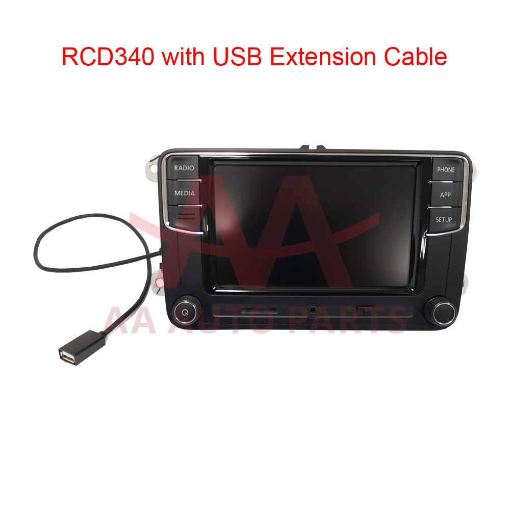 Volkswagen RCD340 Android Auto Carplay Radio with USB extension Cable ...