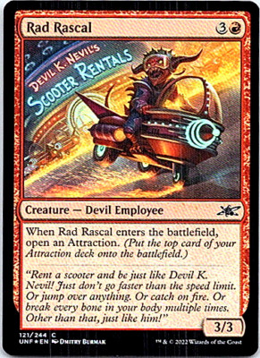 Rad Rascal Magic The Gathering Unfinity Foil Light Play | eBay