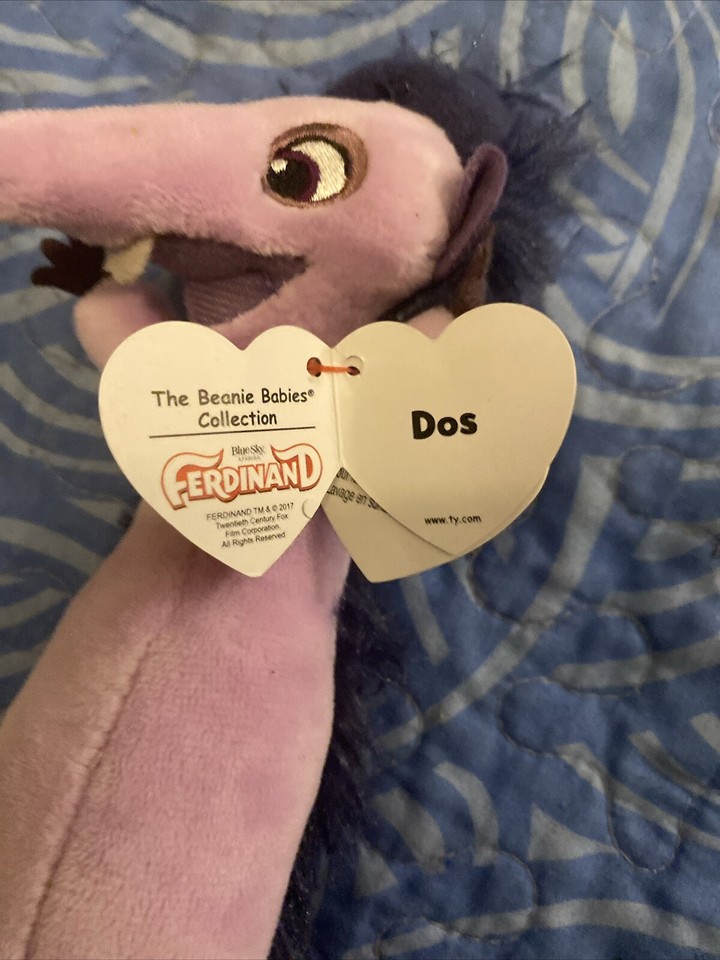 TY Beanie Baby - DOS (Ferdinand) (6 inch) - MWMTs Stuffed Animal Toy | eBay