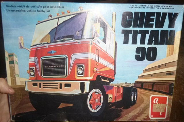 Vtg 1971 1/25 Scale AMT Chevy TITAN 90 Model Truck Kit T509 for sale ...