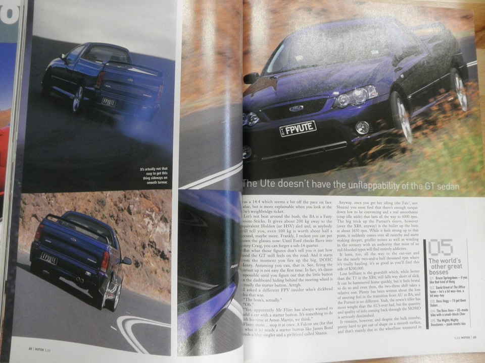 Motor 2003 BA GT Falcon HSV VY Clubsport VY SS XR8 Falcon BMW Z4 Audi ...