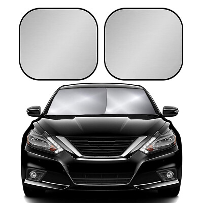 2x For Nissan Car SUV Windshield Sun Shade Reflective Anti UV Front ...