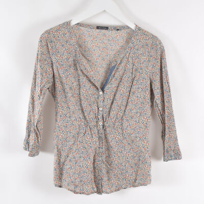 Marc O Polo Women's Blouse Top Size 38 Elastic Waist 3/4 Sleeve Floral ...