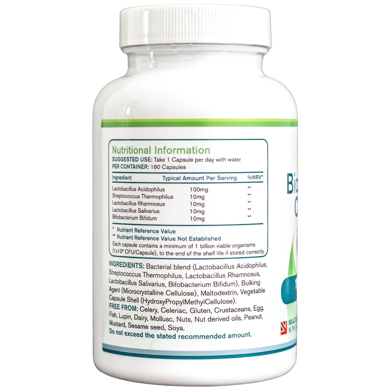 AtoZ Pure Health Probiotic Bio Cultures Complex Billion CFU 180 ...