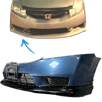 For Honda 2009-2011 Fa Civic Usdm 4dr Fd2 Mugen Style Front Bumper Lip ...