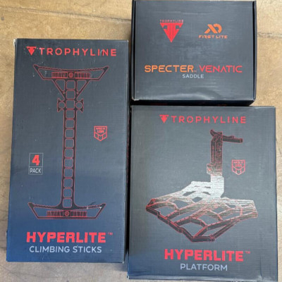 2025 Trophyline HyperLite Saddle Hunting Platform, Sticks & VENATIC ...