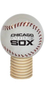 MLB Chicago White Sox Sculpted Ceramic Bottle Stopper Baseball Top ...