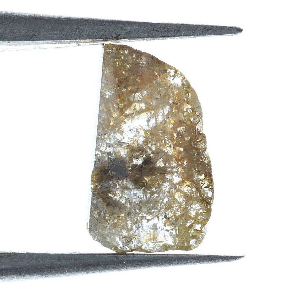 Slice 8.62X5.20X1.33MM 0.71 Ct Natural Rough Loose Translucent Diamond ...