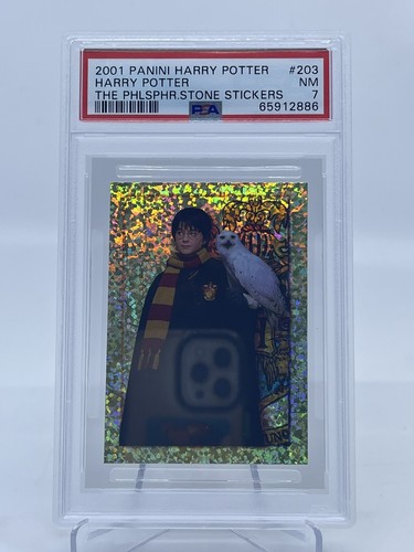 2001 Panini Harry Potter Philosopher Stone Stickers #203 PSA 7 NM RARE ...