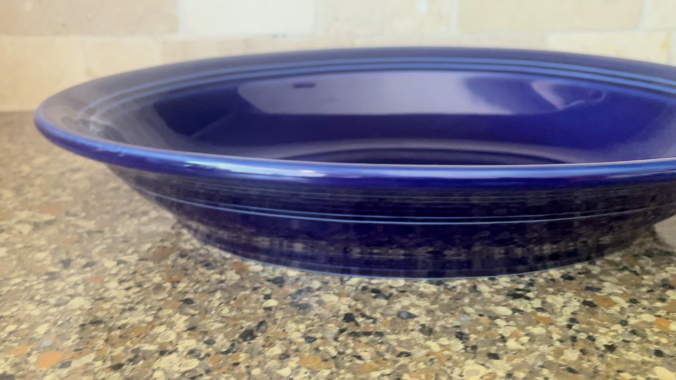 Fiestaware Cobalt Blue LARGE 12 1/4” Oval Serving Bowl - Homer Laughlin ...
