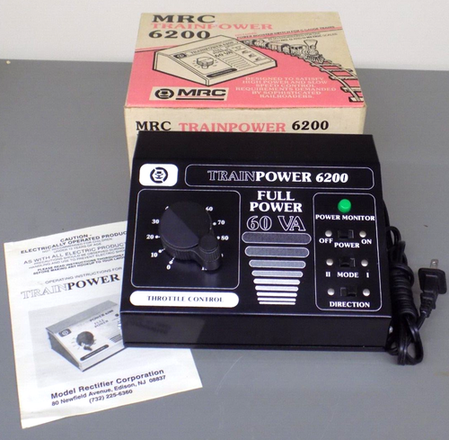 MRC Train Power Model 6200 DC Power Supply Hobby Train Transformer ...