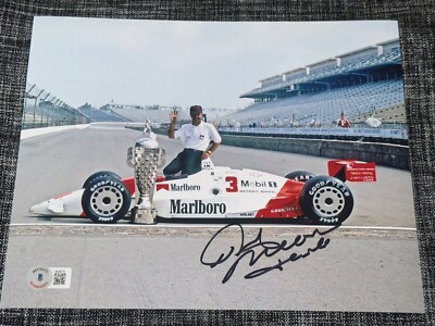 RICK MEARS SIGNED AUTOGRAPH 8X10 PHOTO INDY 500 RACING LEGEND BECKETT ...