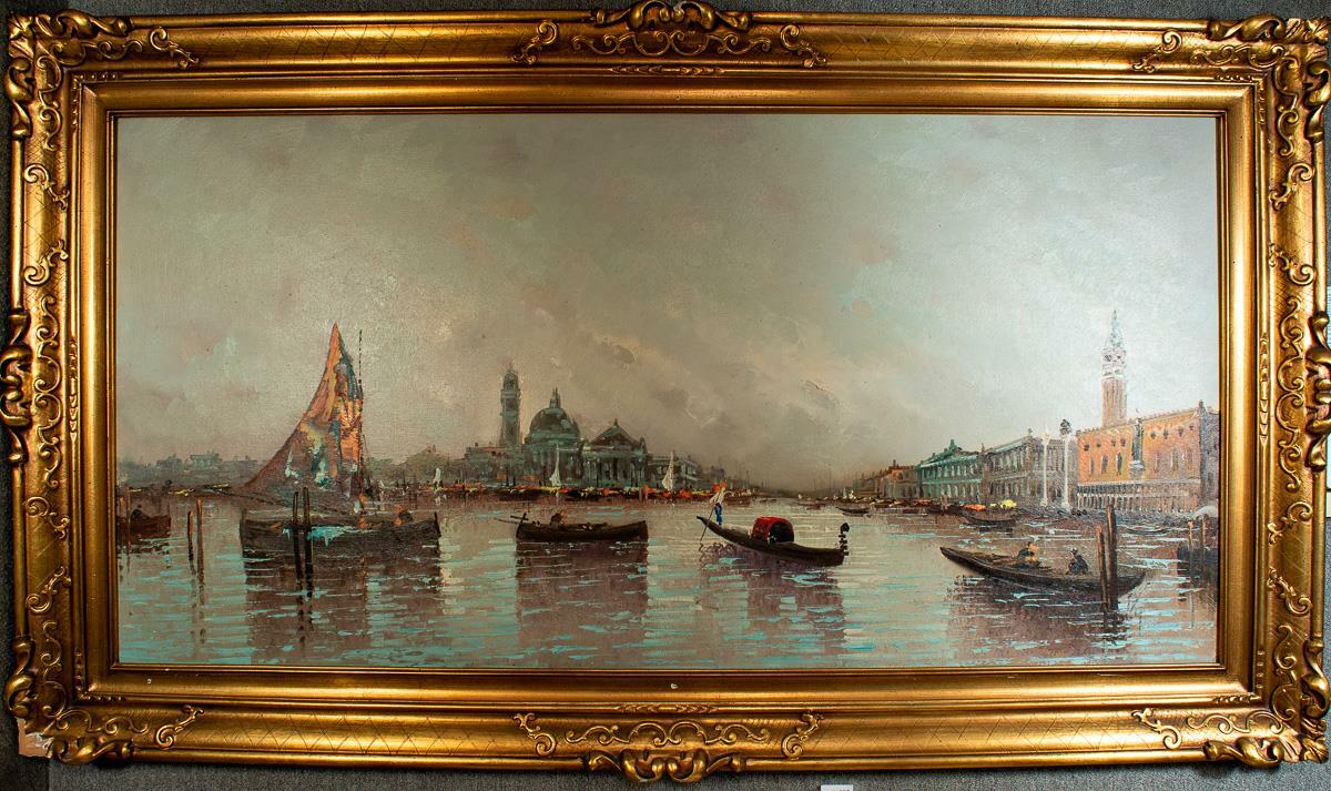 Antonio Devity Venice ORIGINAL ANTONIO DEVITY (Unsigned) OIL PAINTING