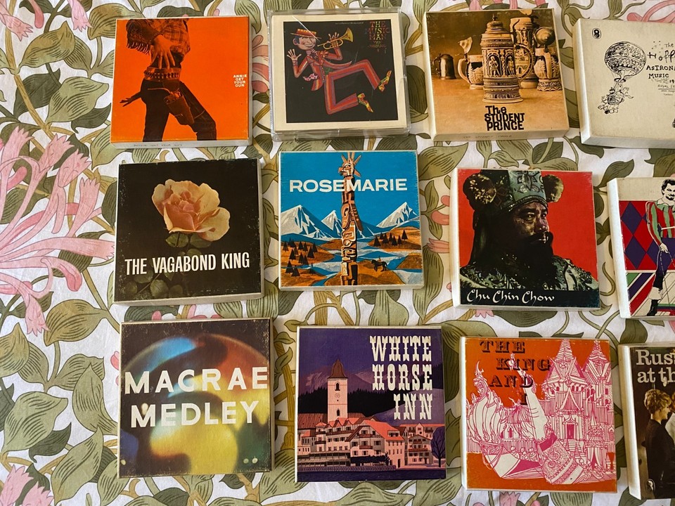 Selection of 18 World Record Club Reel to Reel Tapes 3 3/4 ips Good ...