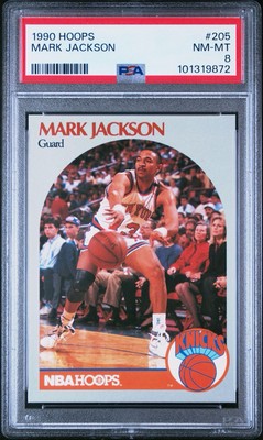 1990 Hoops #205 Mark Jackson Knicks w/ Menendez Brothers PSA 8 NM-MT | eBay
