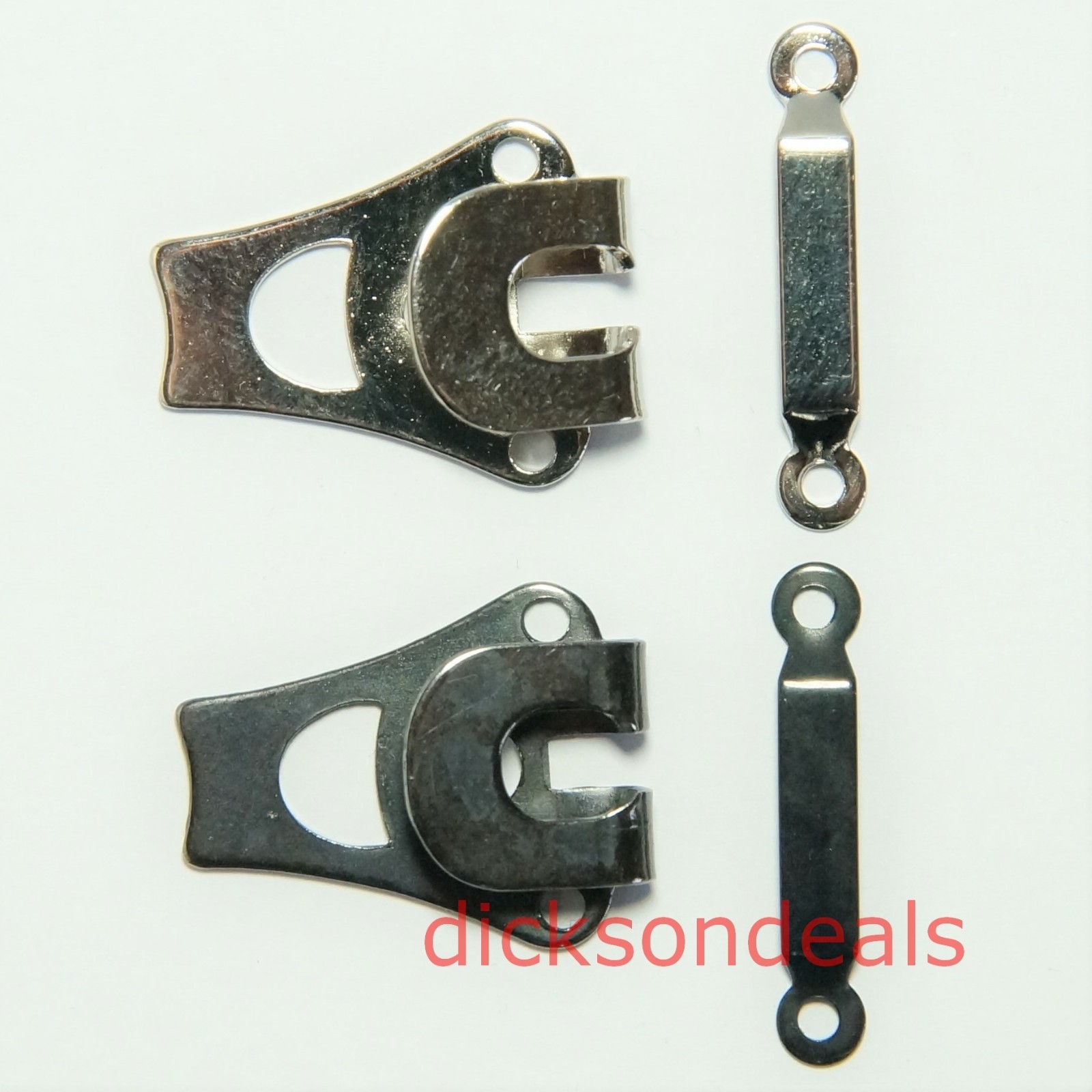 Extra Large Hook and Bar Fastener Black or Silver Trouser Skirt Tunic ...