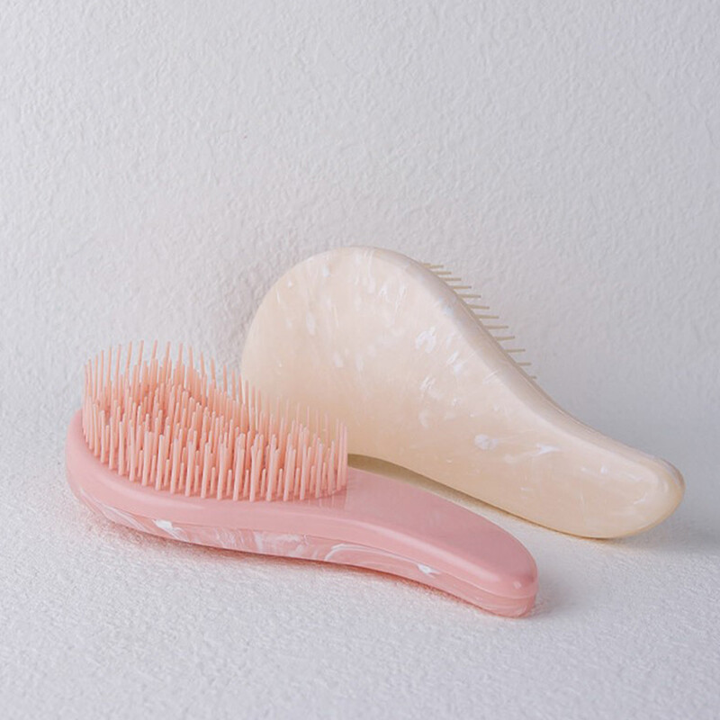 Marbling Magic Anti-static Hair Brush Handle Tangle Detangling Massage ...