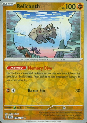 Relicanth (084/162) [Scarlet & Violet: Temporal Forces] | eBay