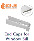 2x Pair of 150mm Pair of End Caps Sill / Cill BLACK Window End Caps ...