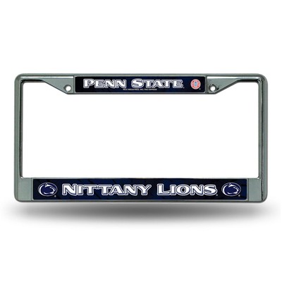 Penn State Nittany Lions License Plate Frame Chrome Printed Insert | eBay