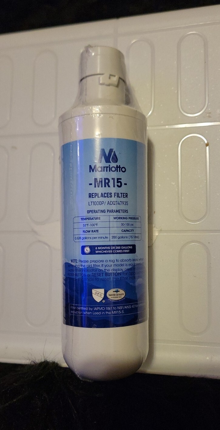 Marriotto MR15 Refrigerator Water Filter Replaces Filter LG LT1000P ...
