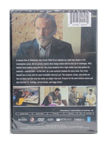 Vindication Season 4 NEW DVD Faith Based Crime Drama Series Todd Terry ...