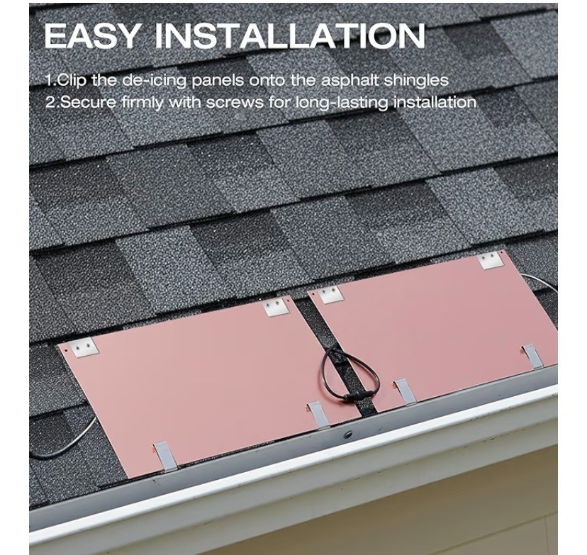 H&G lifestyles 16FT Roof Snow Melting System, Roof Heaters to Prevent ...