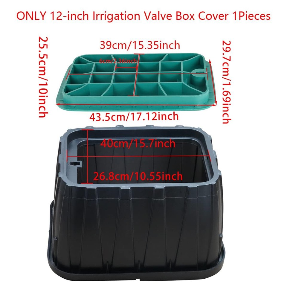 Sprinkler Valve Box Cover Outer Diameter 12x17 Inch Irrigation Control ...
