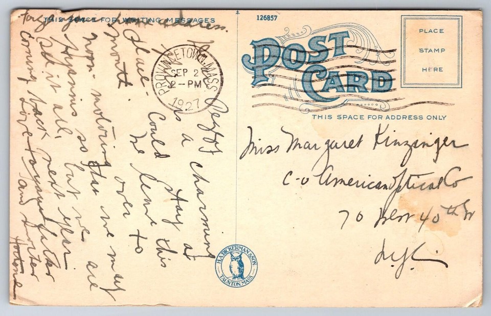 Way up along West End. 1927 Provincetown, Massachusetts Postcard | eBay