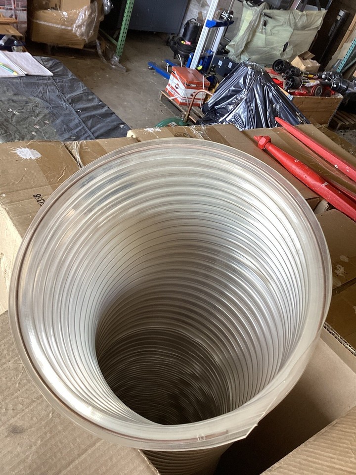 Flexaust FLX-THANE LD CLR 10” x 25’ Hose/Duct | eBay