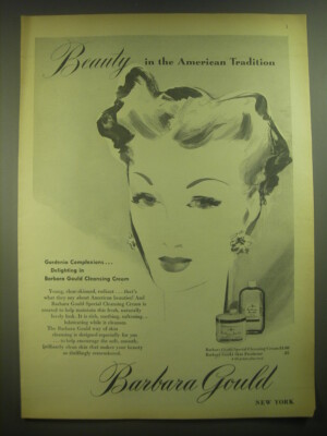 1945 Barbara Gould Cleansing Cream Ad - Beauty in the American ...