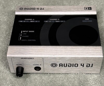 NATIVE INSTRUMENTS AUDIO 4 DJ USB Audio Interface Used See description ...